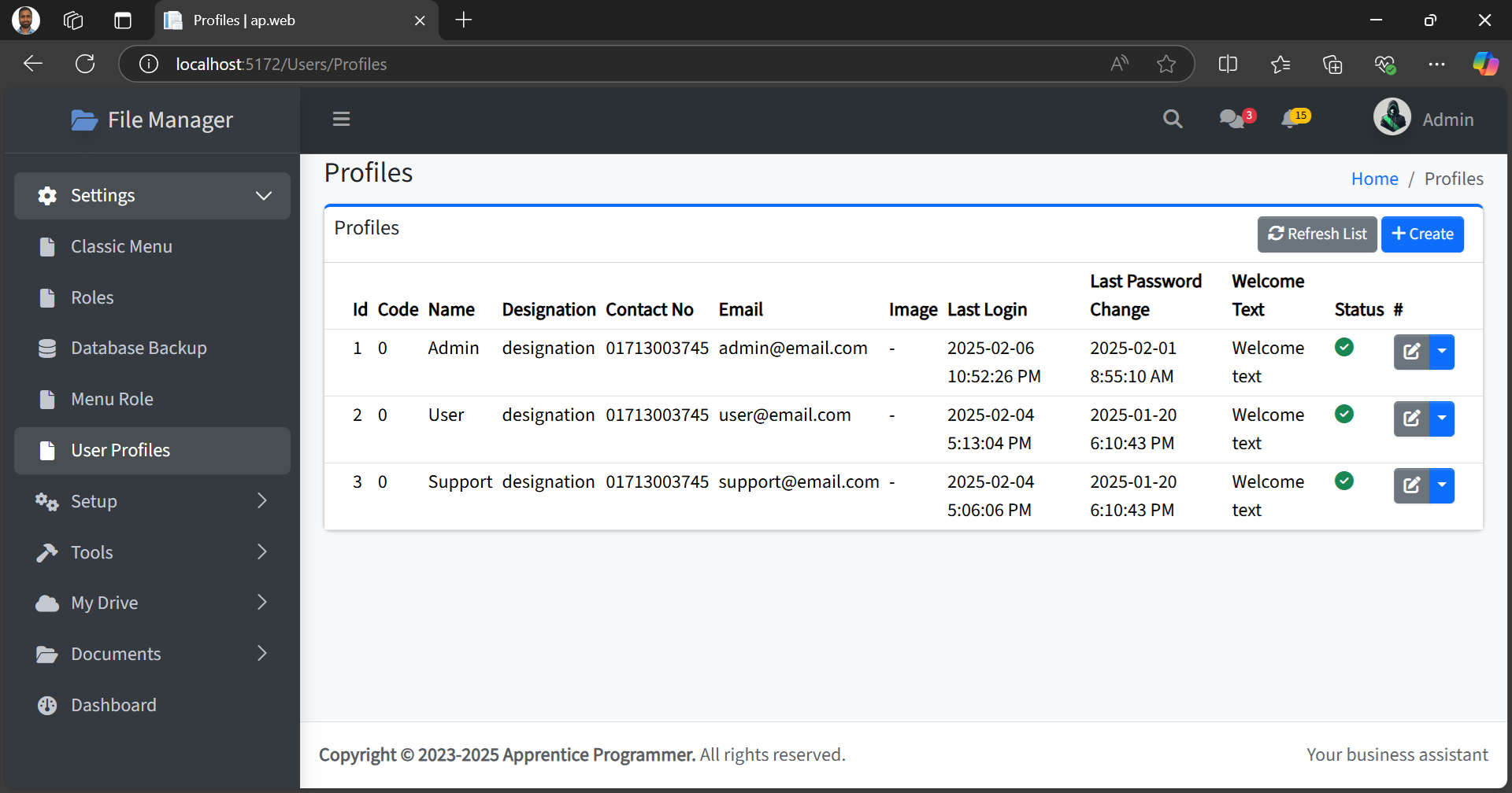My Drive | File Version | Document | OCR | PDF Editor | NET 9 | MSSQL | C# by ibnekayesh91